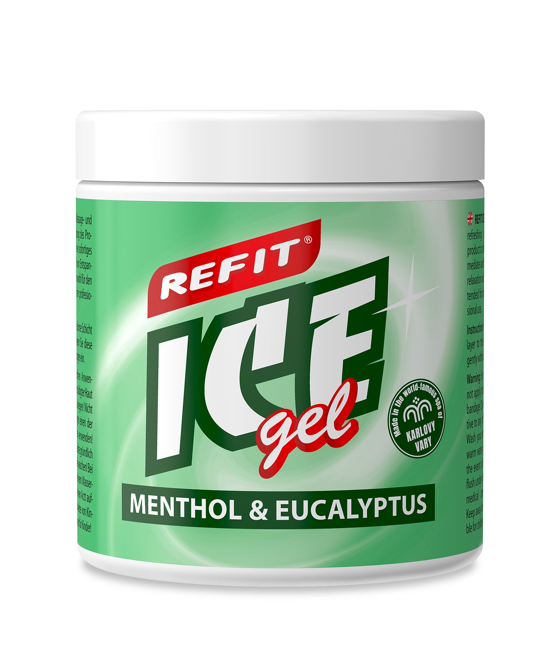 REFIT ICE GEL Menthol & Eucalyptus – Refreshing Cooling Massage Gel